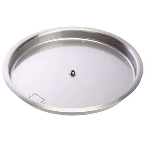 Round Drop-In Fire Pit Pan - Stainless Steel - by HPC Fire