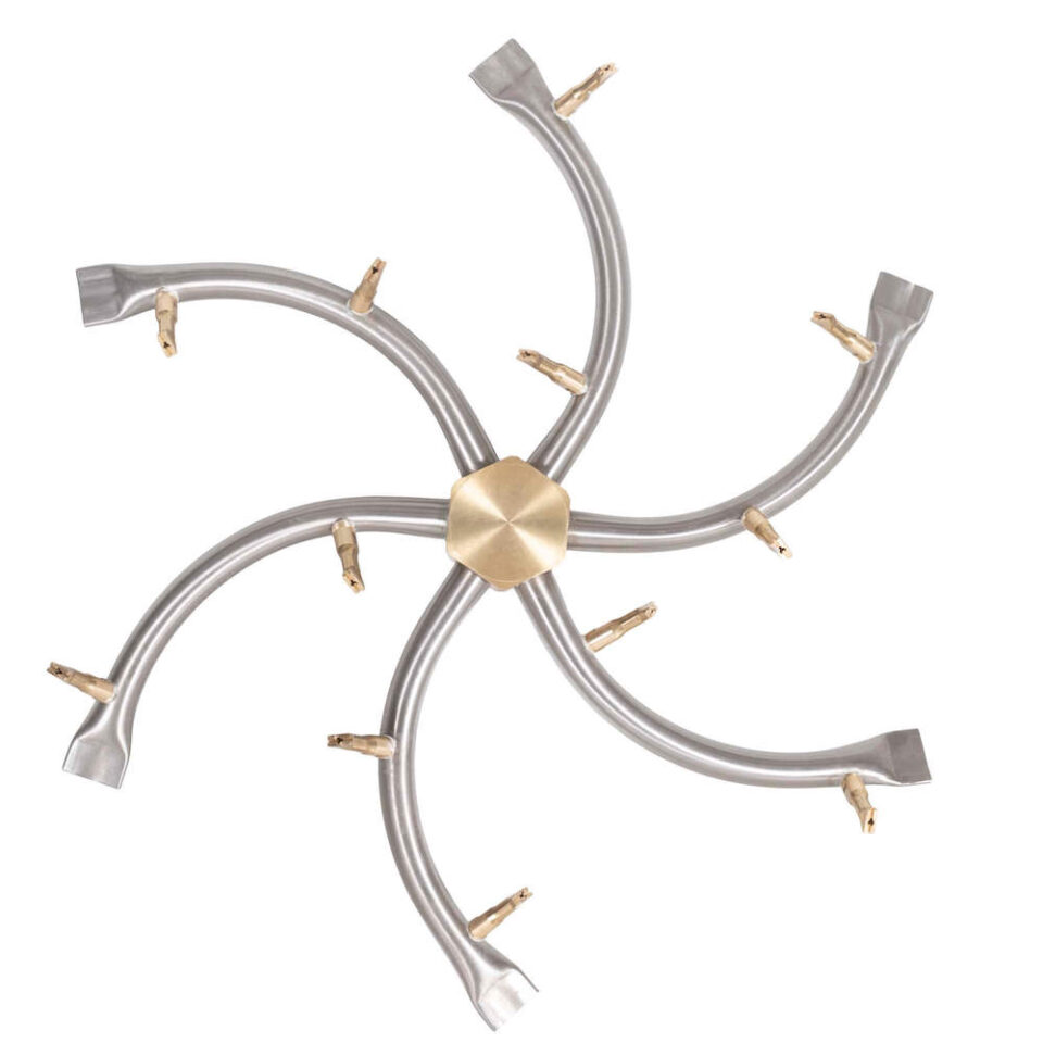 Match Lit Flame Sensing Round Drop In Fire Pit Kit S Burner
