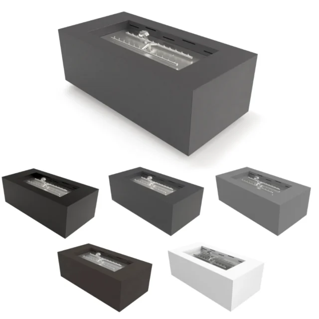 HPC Tejas Fire Pit Rectangular Powder Coated Metal